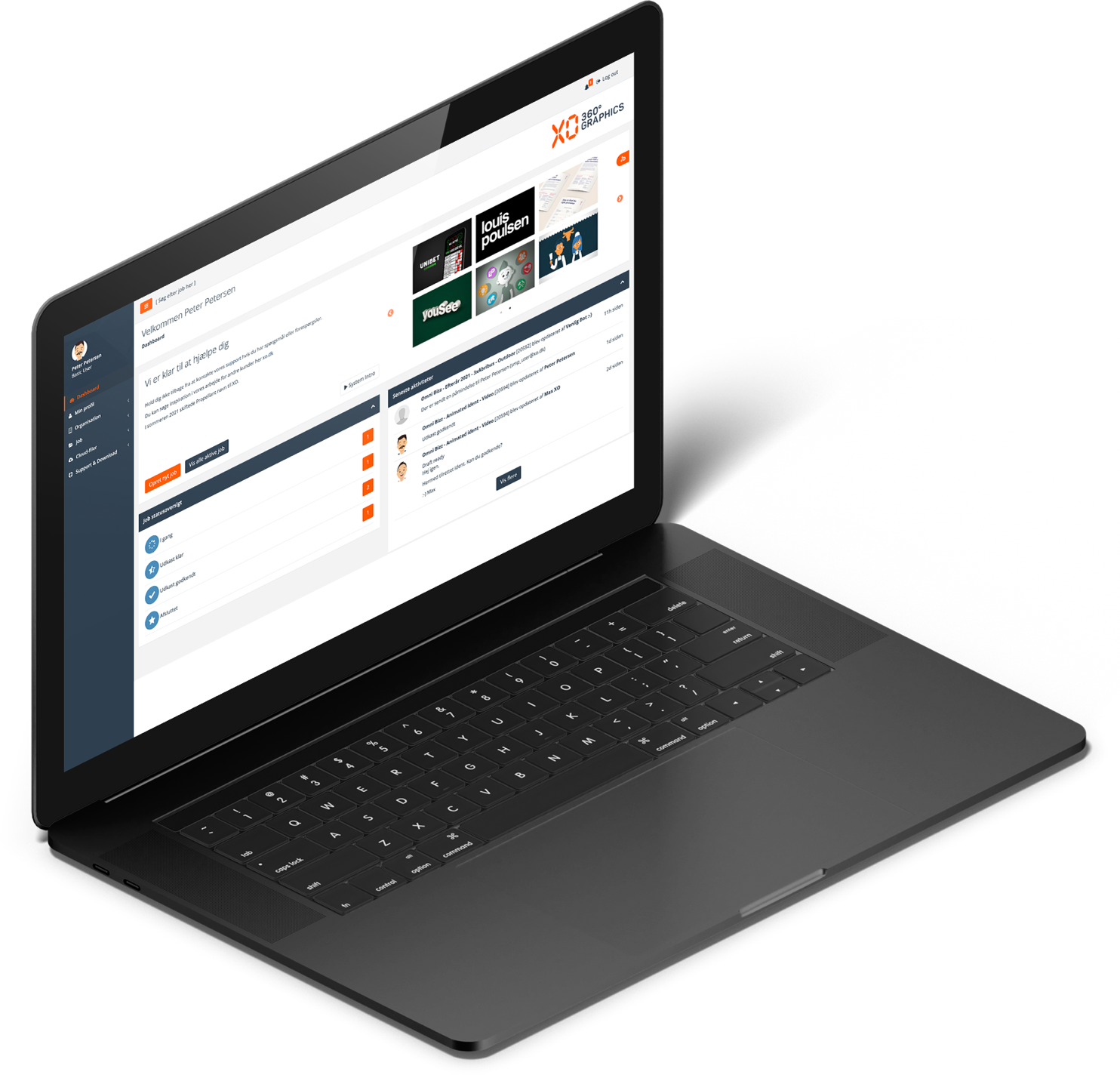 Grafisk bureau med digitalt setup | XO 360° Graphics